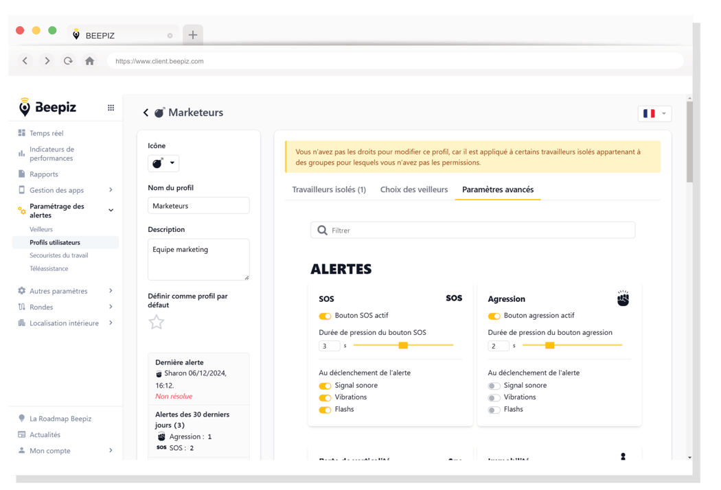 Espace Management | Superviser les dispositifs DATI | Beepiz